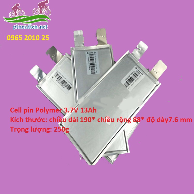 Cell pin Polymer 3.7v 13ah( 13000mah)